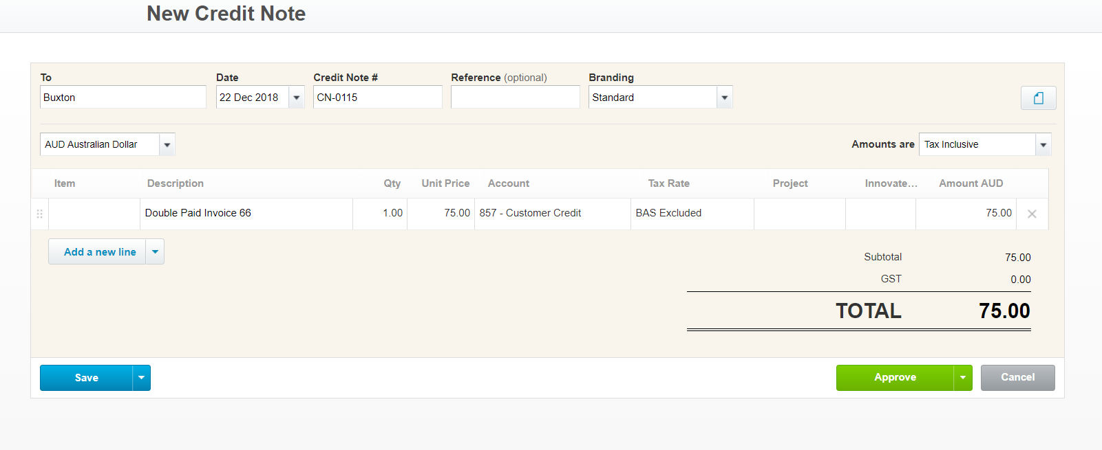Overpayment Process - Xero users with Vend Integration – LiveAdvisor ...